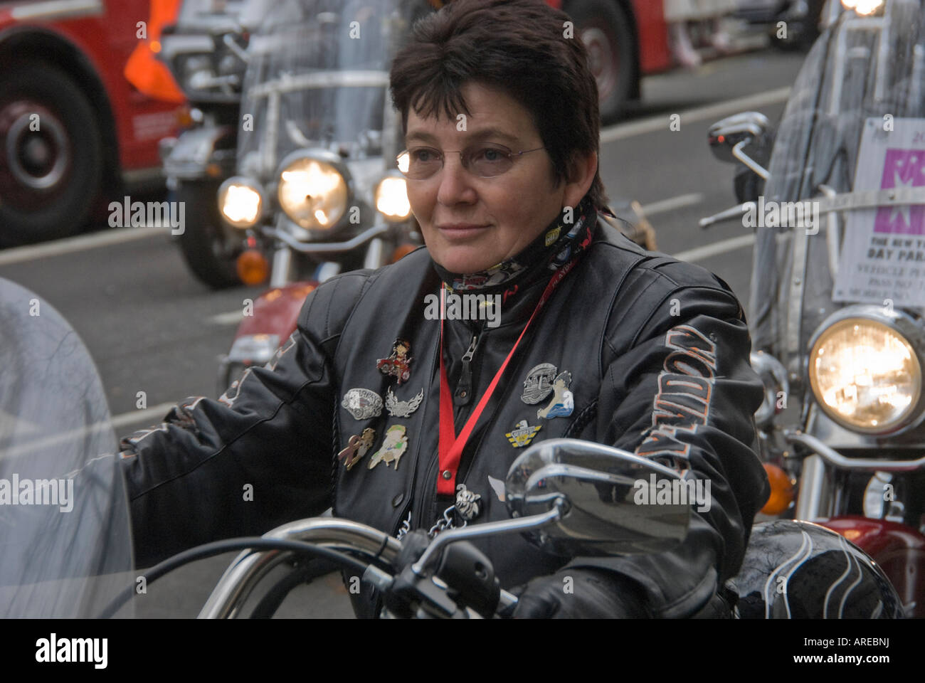 Motorbike rider without helmet hi-res stock photography and images - Alamy