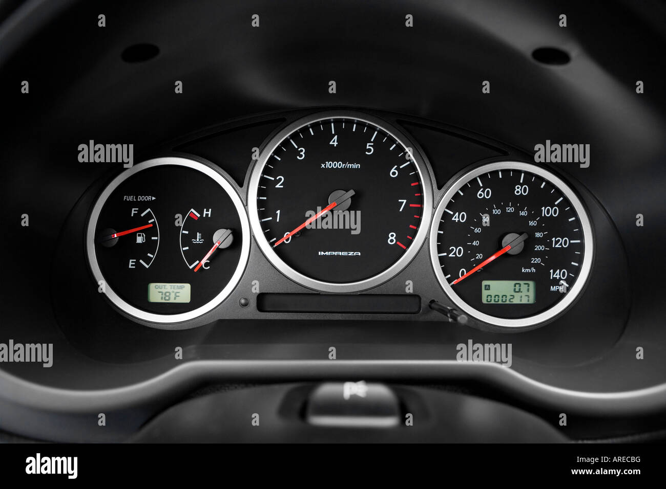 2006 Subaru Impreza WRX Limited in Gray - Speedometer/tachometer Stock ...