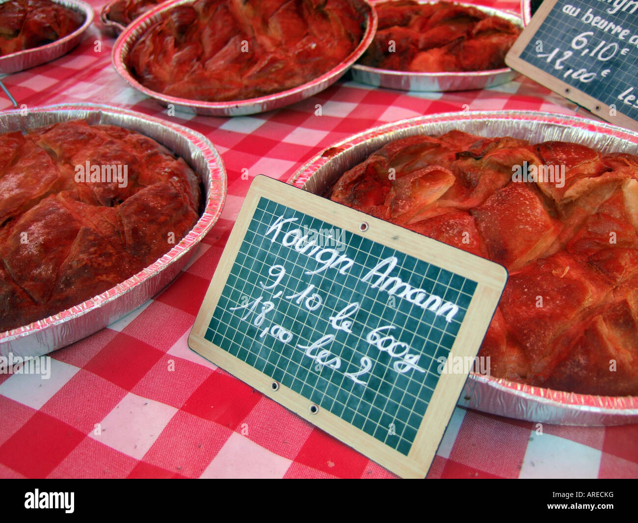 Food at a french market Stock Photo - Alamy