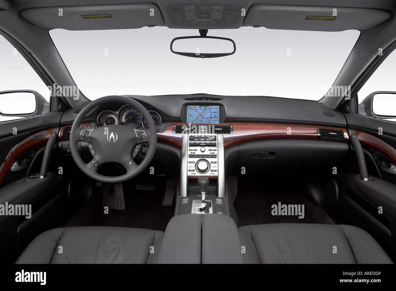 2006 Acura RL in Silver - Dashboard, center console, gear shifter view ...