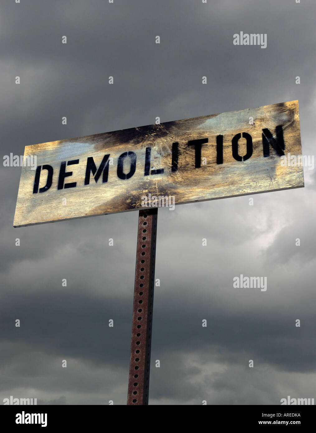 Warning demolition in progress hi-res stock photography and images - Alamy