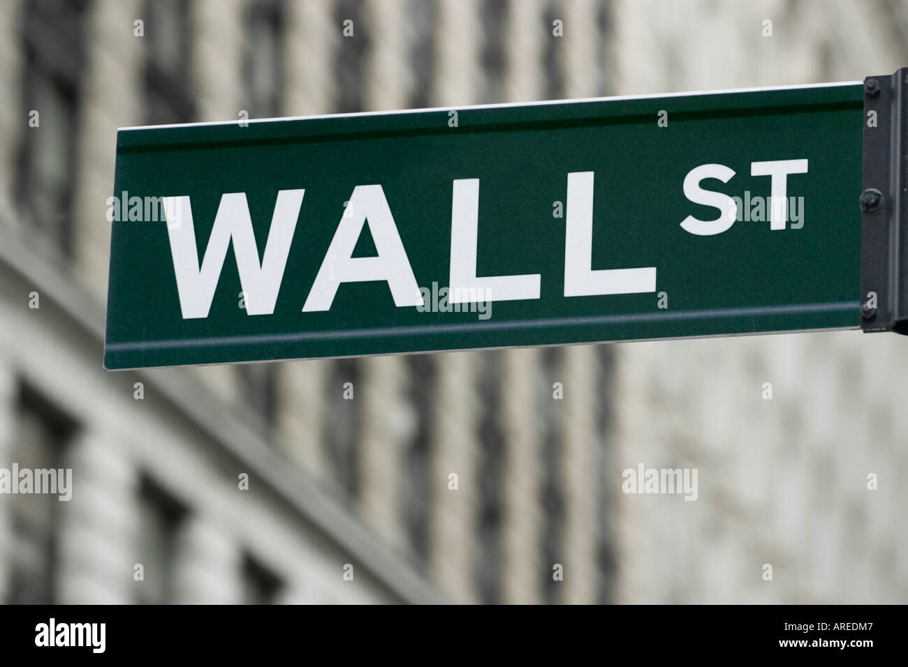 Wall street bull road sign hi-res stock photography and images - Alamy