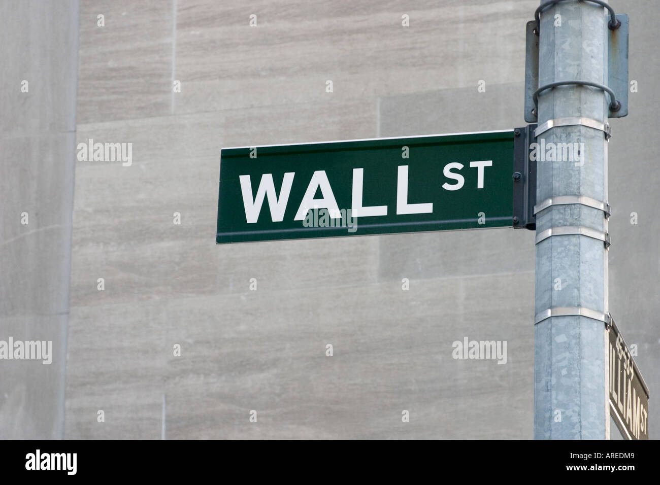 Wall street bull road sign hi-res stock photography and images - Alamy