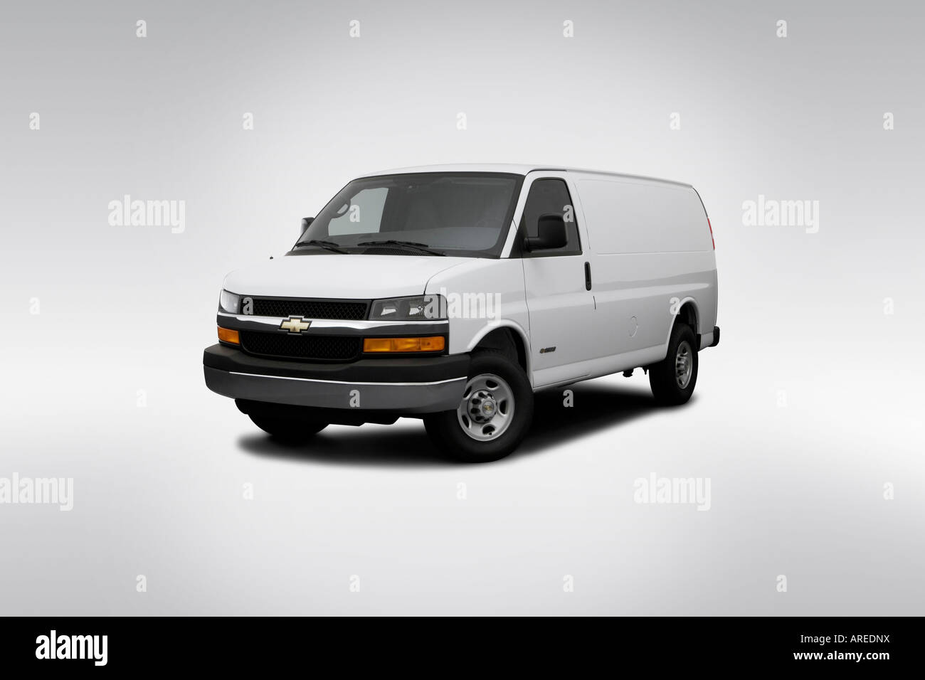2006 Chevrolet Express Cargo 2500 in White - Front angle view Stock ...