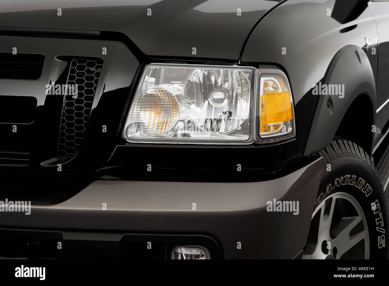 2006 Ford Ranger FX4 Off Road in Black - Headlight Stock Photo - Alamy