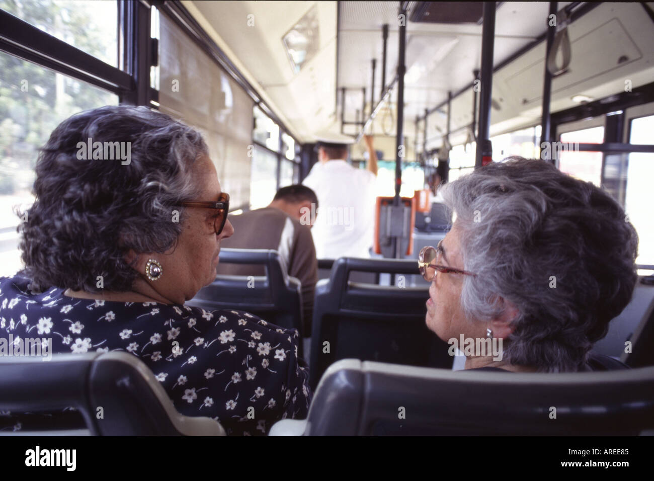 Eldery in bus hi-res stock photography and images - Alamy