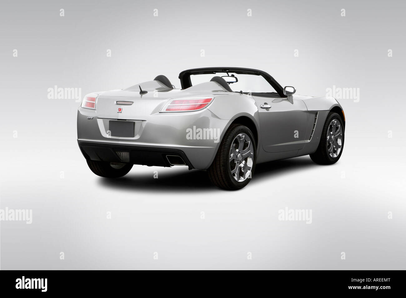2006 Saturn Sky in Silver - Rear angle view Stock Photo - Alamy