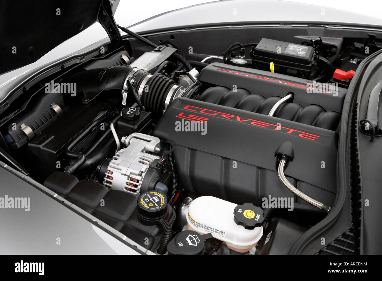 2006 Chevrolet Corvette LT in Silver - Engine Stock Photo - Alamy
