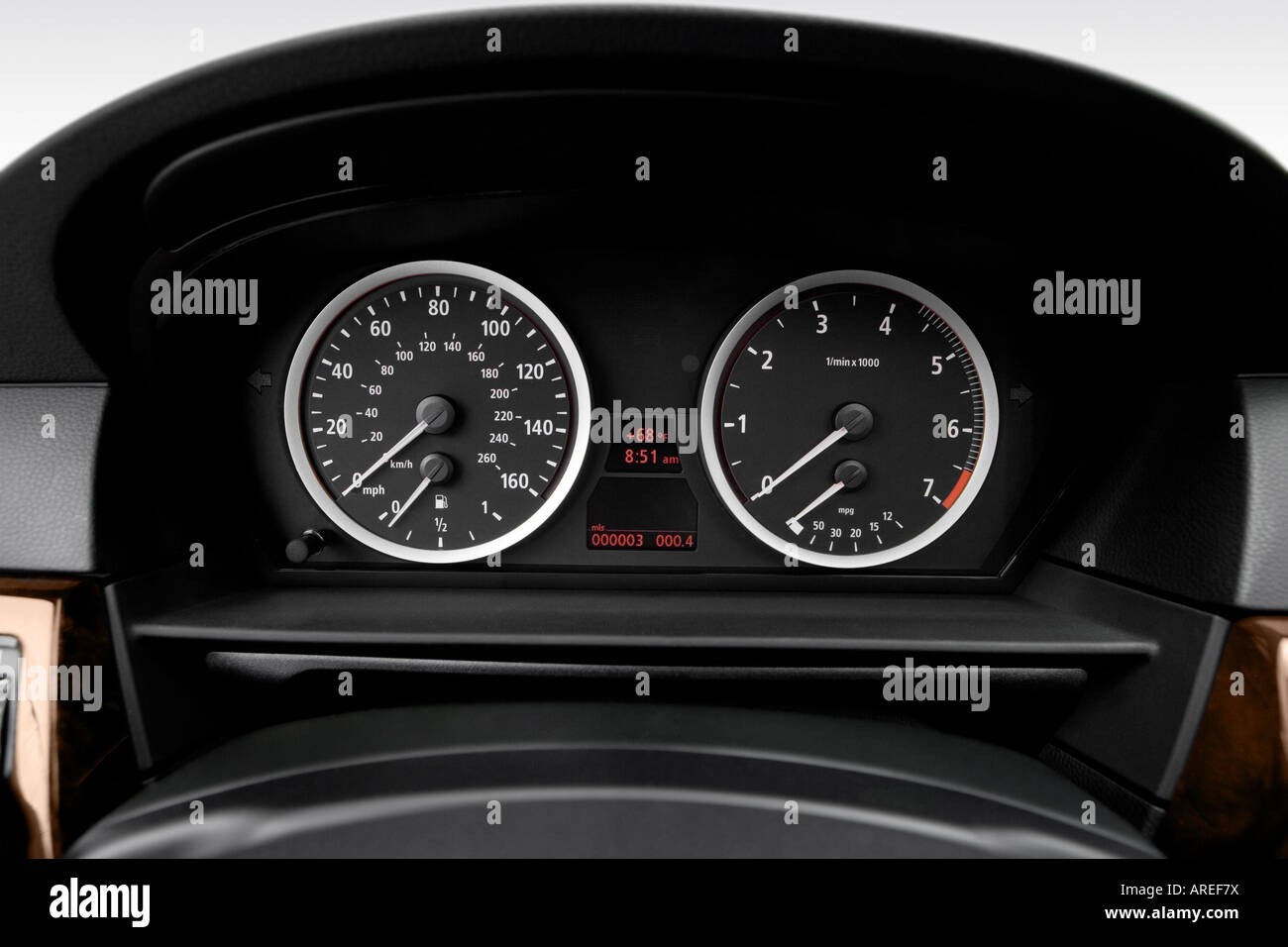 2006 BMW 5-series 550i in Black - Speedometer/tachometer Stock Photo ...