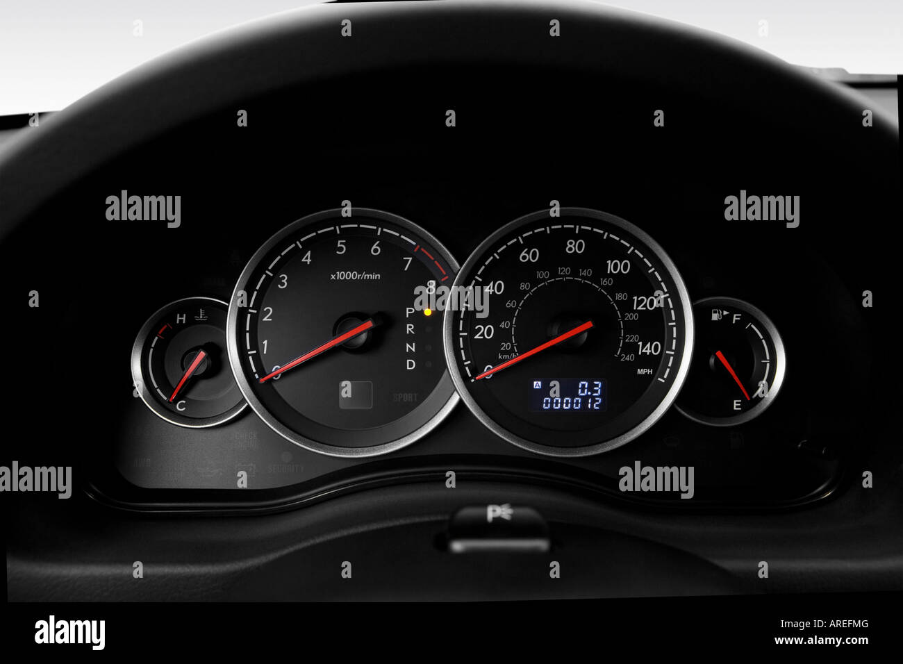 2006 Subaru Outback 3.0 R in Gold - Speedometer/tachometer Stock Photo ...