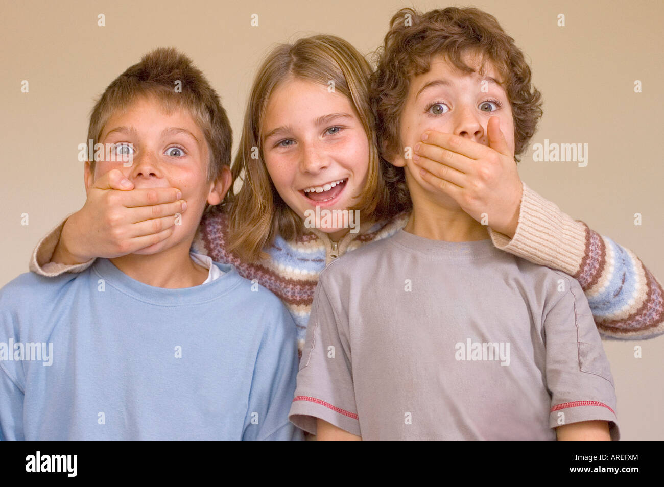 A girl shutting up two boys Picture by Andrew Hasson October 25th 2005 ...