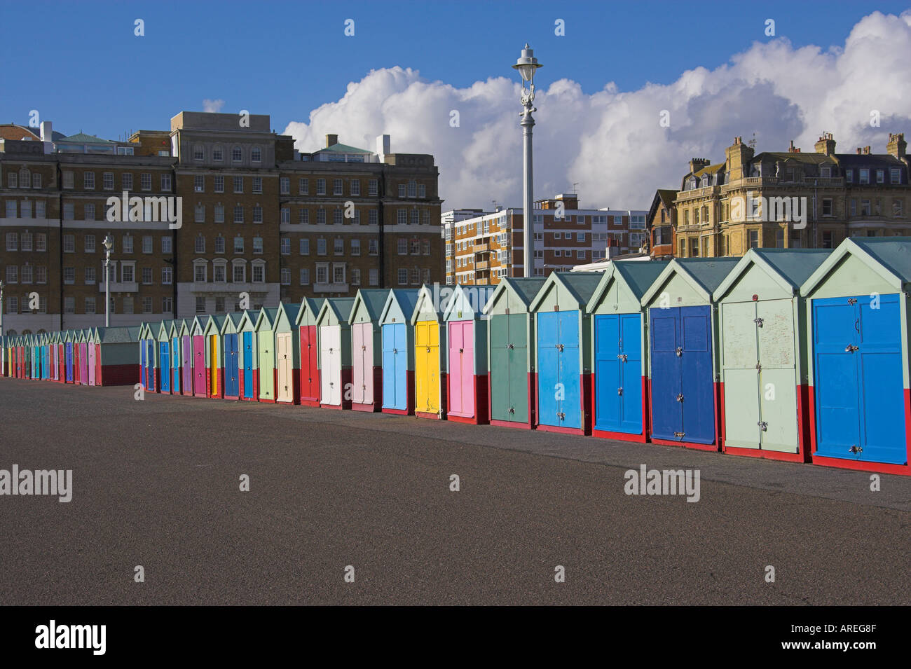 Beach Huts Brighton Seafront Sussex Stock Photo - Alamy