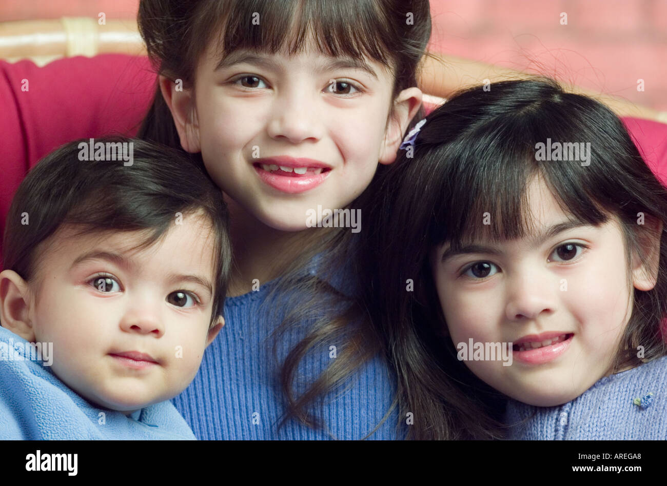 Portrait of Filipino and Caucasian racially mixed siblings Stock Photo ...