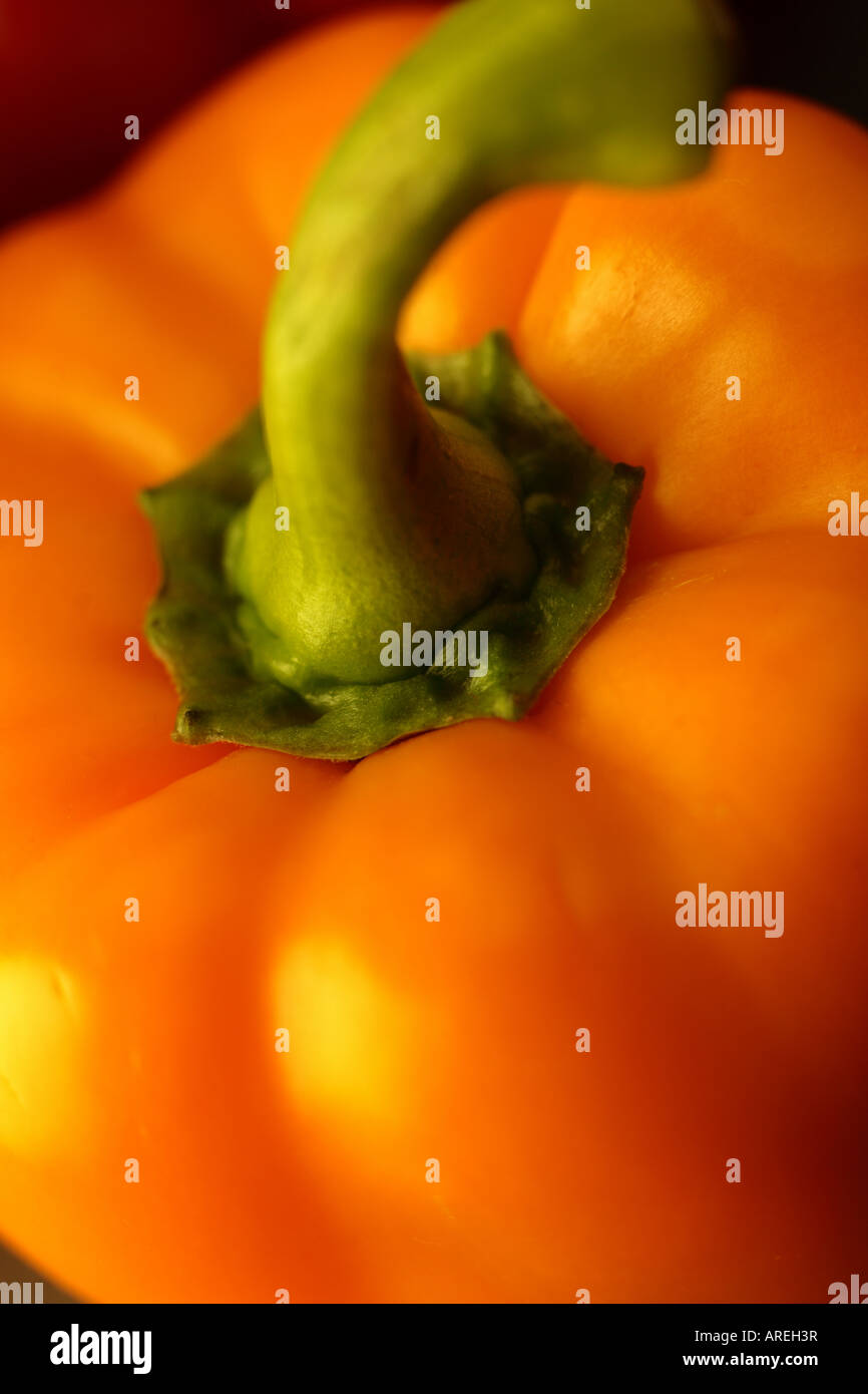 pepper yellow close up Stock Photo - Alamy