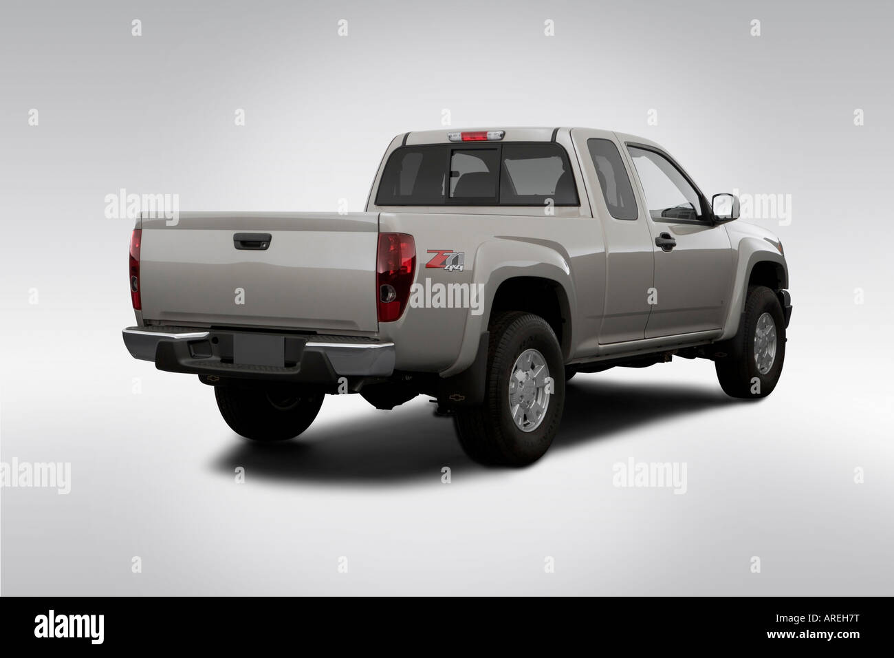 2006 Chevrolet Colorado LT in Silver - Rear angle view Stock Photo - Alamy
