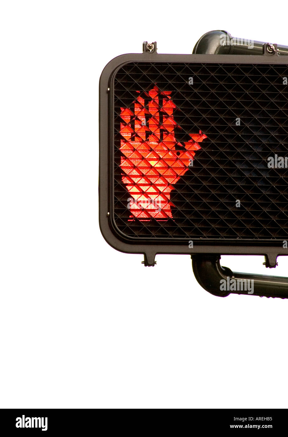 Univeral, electric traffic sign to stop pedestrians Stock Photo - Alamy