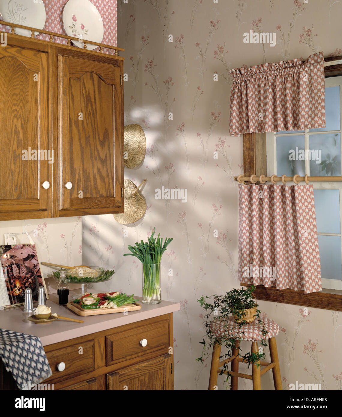 room interior kitchen counter food Stock Photo - Alamy