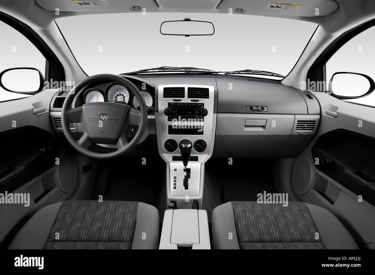2007 Dodge Caliber SE in Orange - Dashboard, center console, gear ...