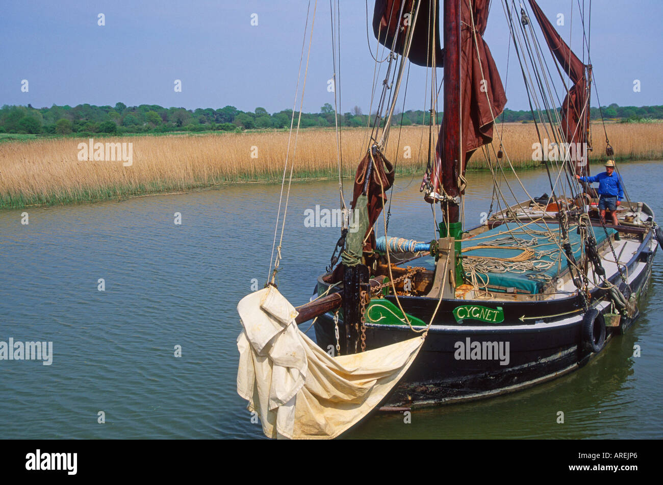 Cygnet historic sailing barge snape hi-res stock photography and images ...
