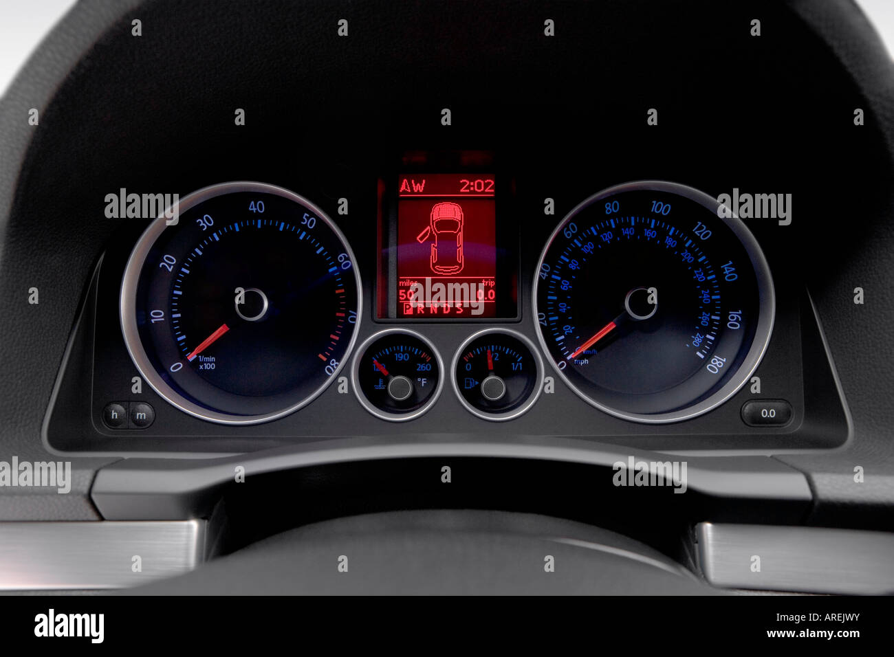 2006 Volkswagen GTI 2.0T in Red - Speedometer/tachometer Stock Photo ...