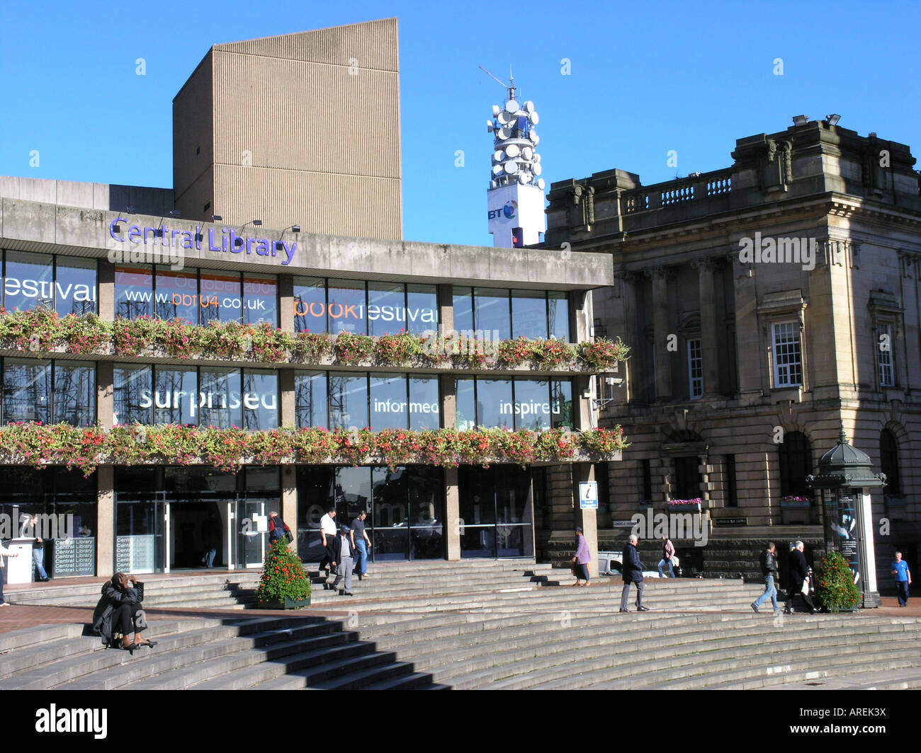 central library steps chamberlaine square birmingham city centre ...