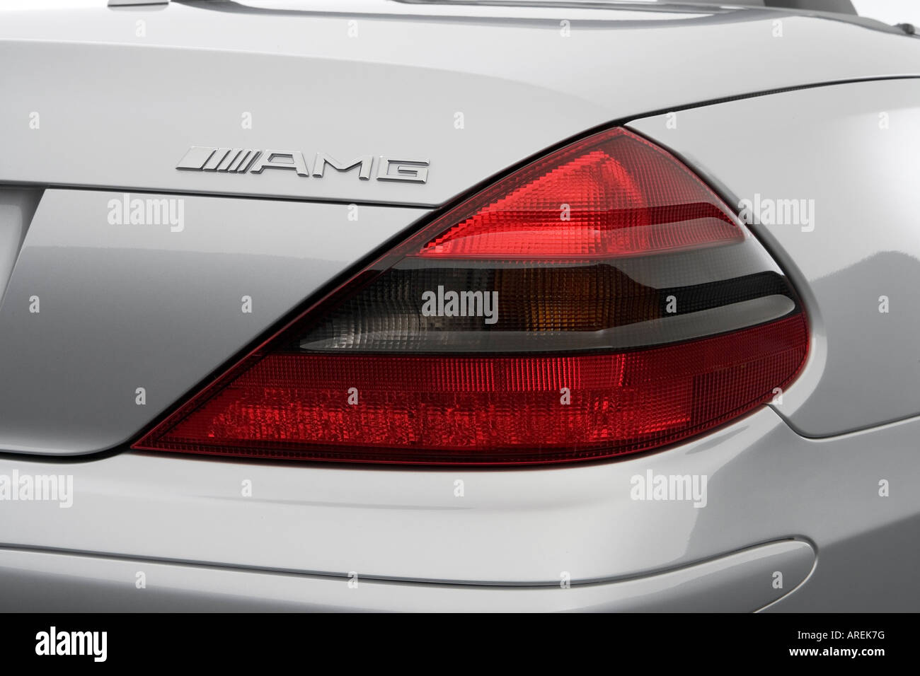2006 Mercedes-Benz SL55 AMG in Silver - Tail light Stock Photo - Alamy