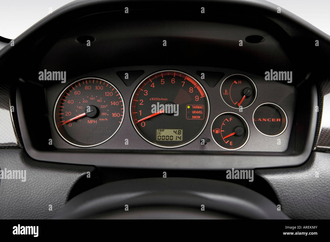 2006 Mitsubishi Lancer Evolution IX in Red - Speedometer/tachometer ...