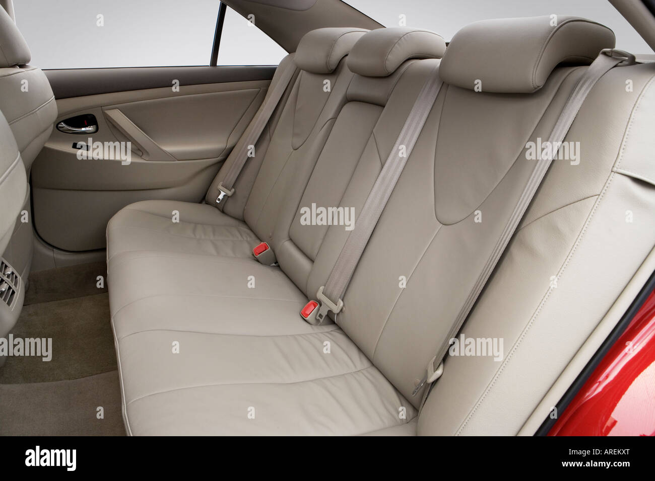 2007 Toyota Camry Hybrid in Red - Rear seats Stock Photo - Alamy