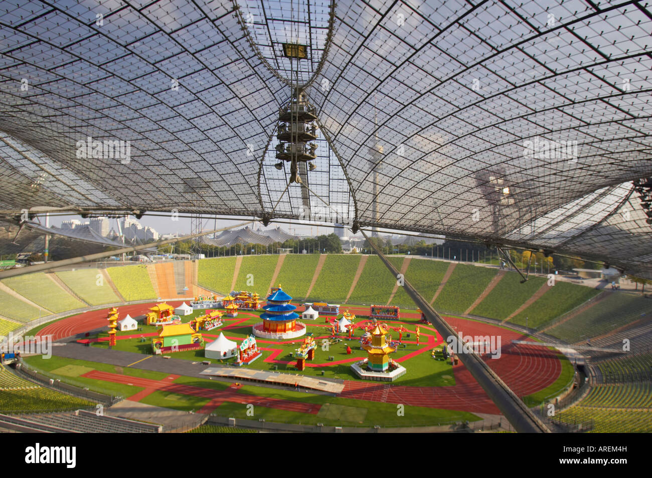 Olympic Stadium Munich Germany Stock Photo - Alamy