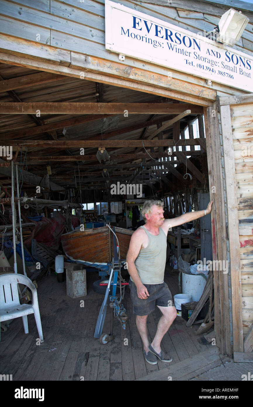 Everson and Son traditional boatyard, Woodbridge, Suffolk Stock Photo ...