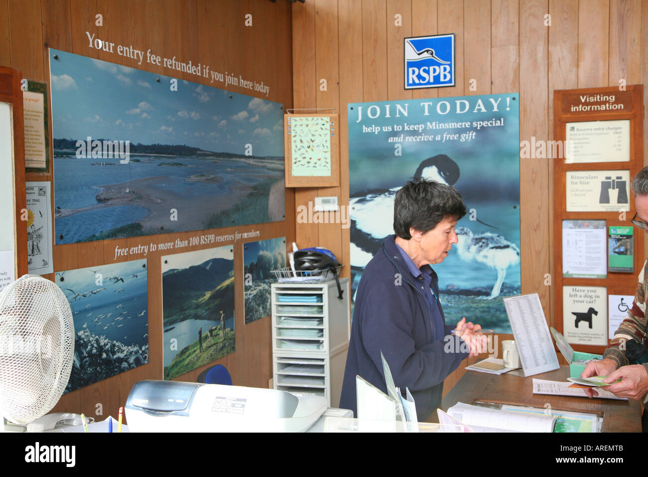 Entrance to RSPB Minsmere bird reserve Suffolk England Stock Photo - Alamy