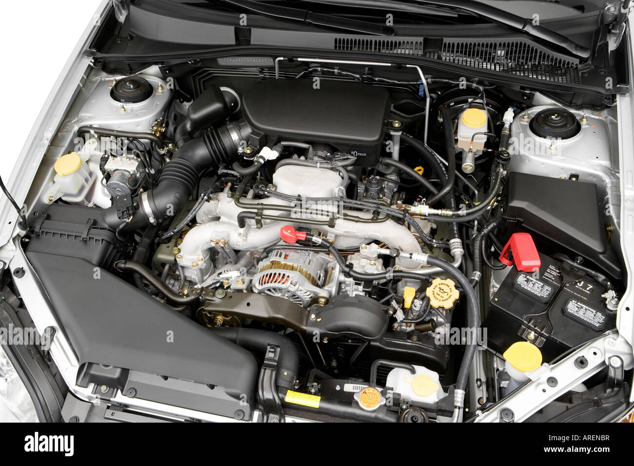 2006 Subaru Legacy 2.5i Special Edition in Silver - Engine Stock Photo ...