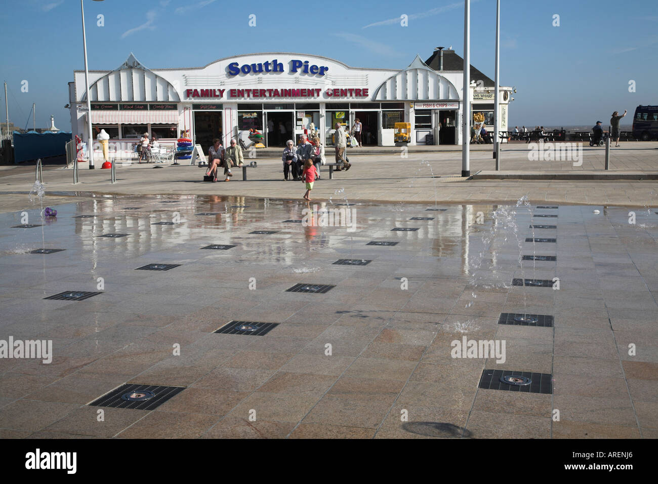 Seafront South Pier Lowestoft Suffolk England Stock Photo - Alamy