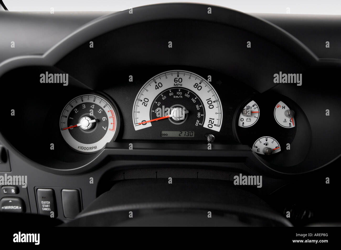 2007 Toyota FJ Cruiser in Red - Speedometer/tachometer Stock Photo - Alamy