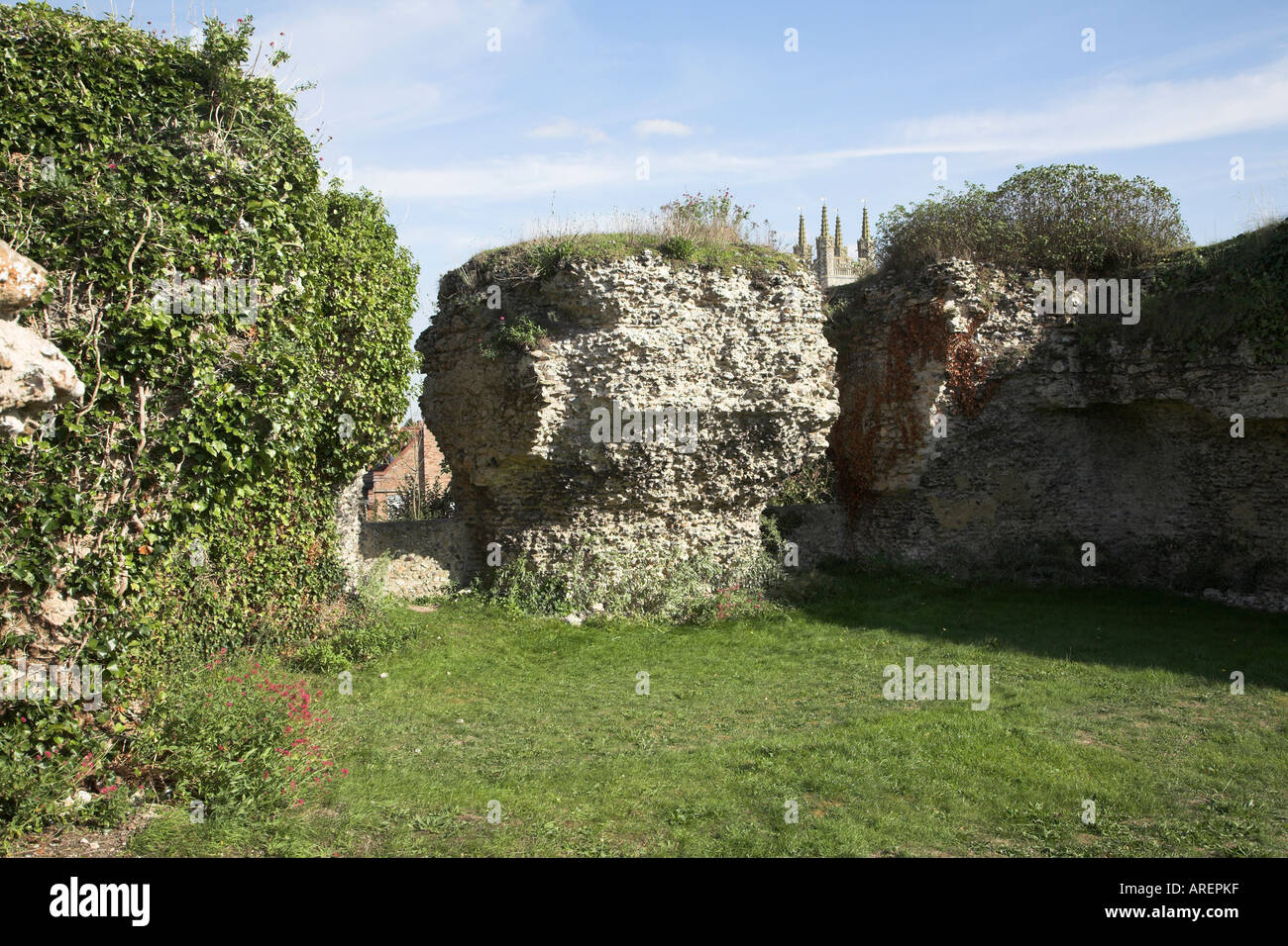 Bungay castle walls Bungay Suffolk England Stock Photo - Alamy