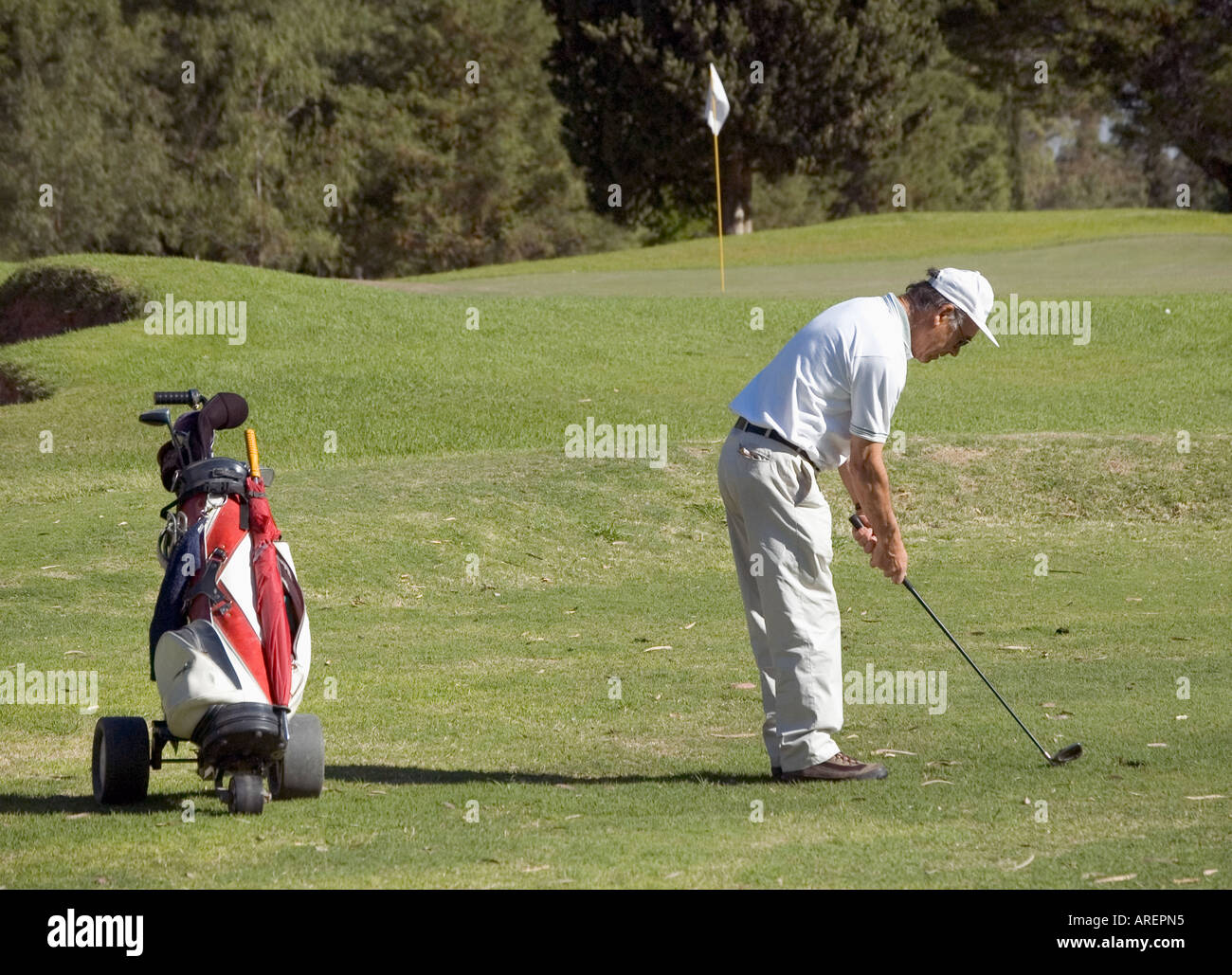 Golf links player hi-res stock photography and images - Alamy