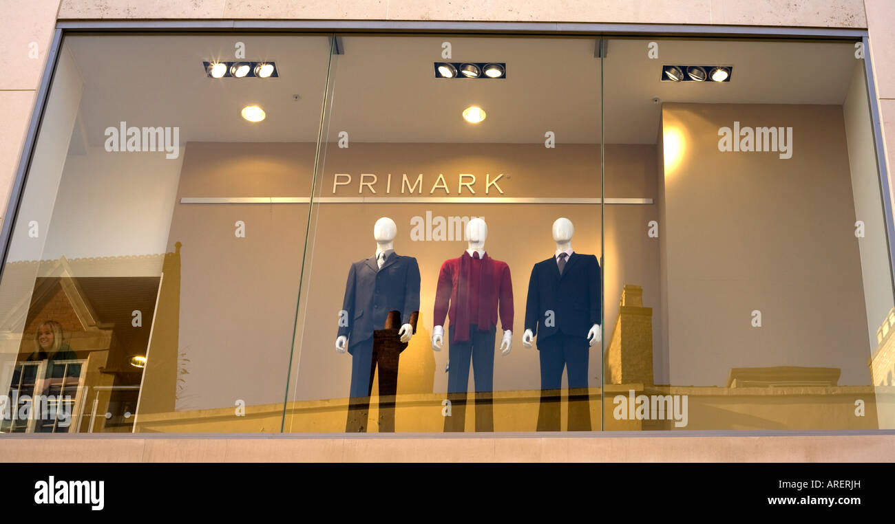 Shop Window Dispaly with dummies Primark Lincoln City Centre Stock ...