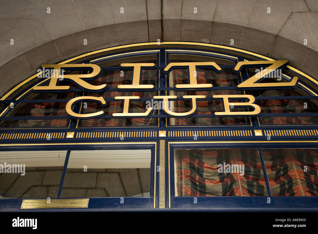 Ritz club London England UK Stock Photo - Alamy
