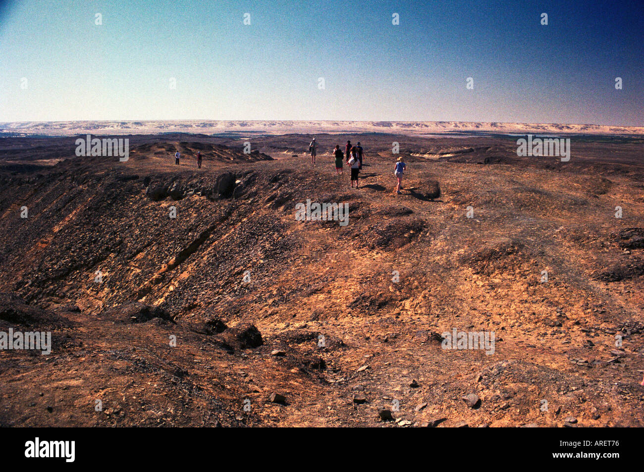 The vast landscape of the Western Egyptian Desert, Egypt Stock Photo ...