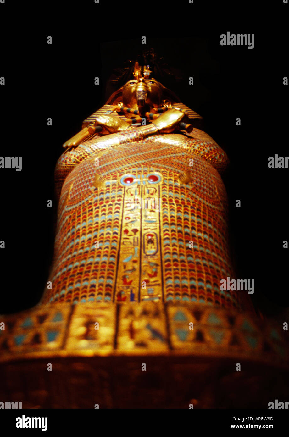 Golden Coffin of King Tutankhamon in the Egyptian Museum, Cairo, Egypt ...