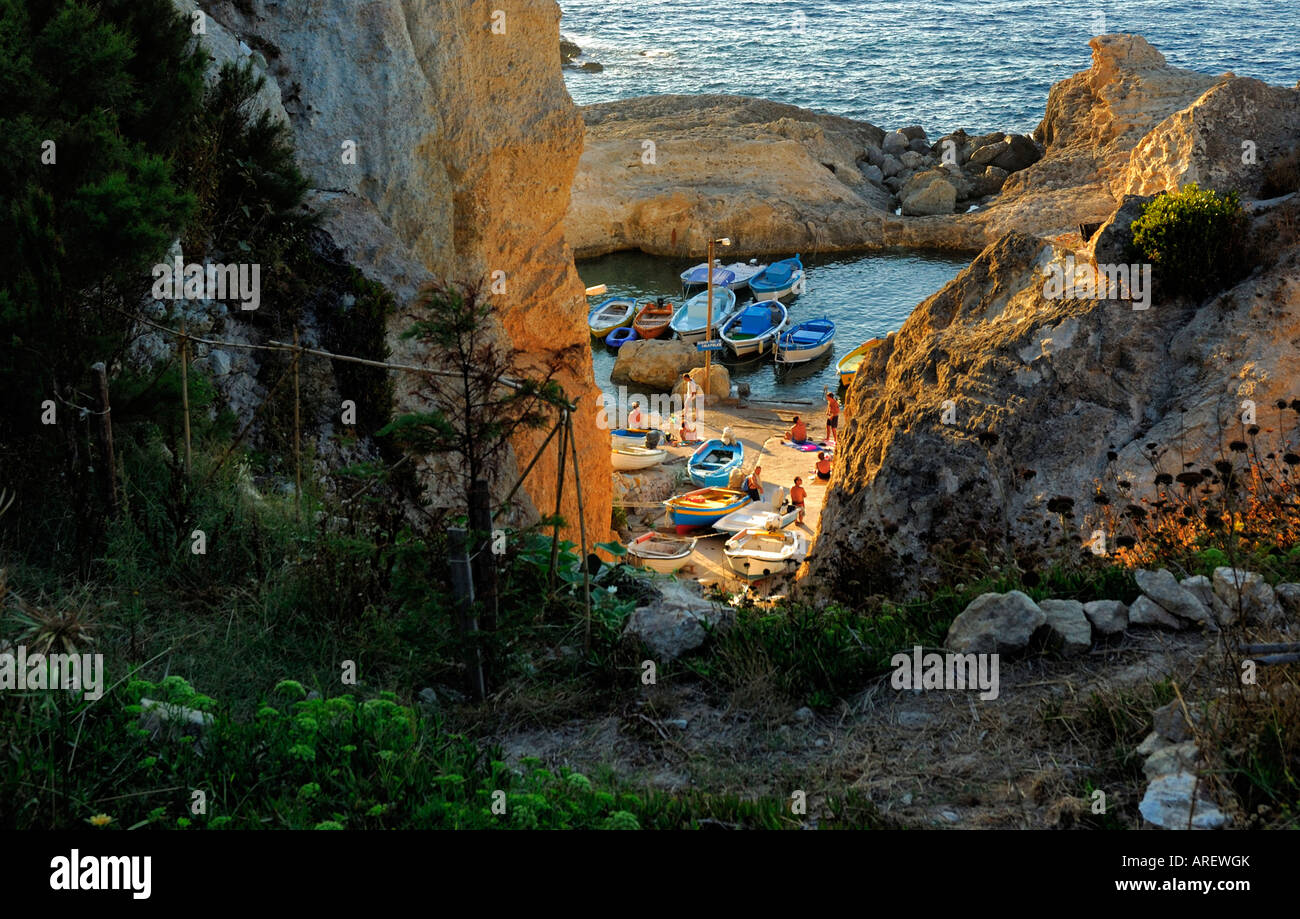 Ponza isole pontine Lazio Italy pontine island, mediterranean sea ...