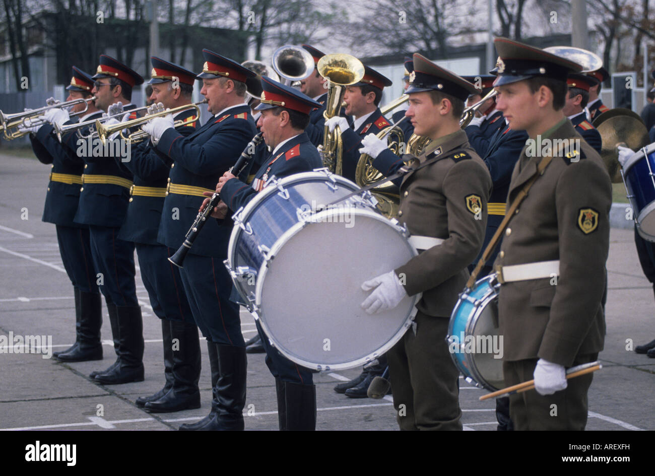 Russian military band barracks Frankfurt Oder Eastern Germany Stock ...