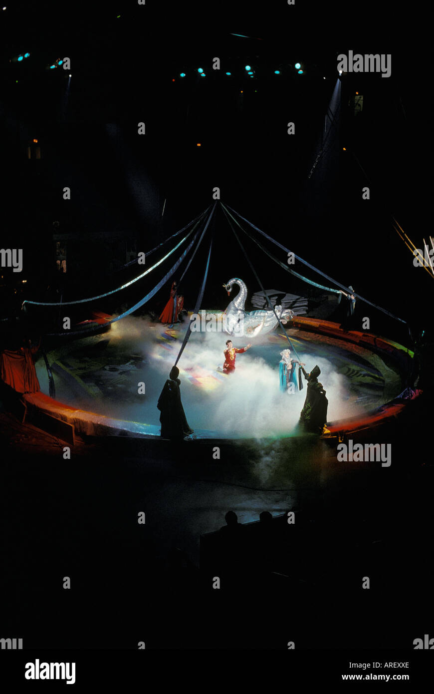 circus spec spectacular giant swan Stock Photo - Alamy