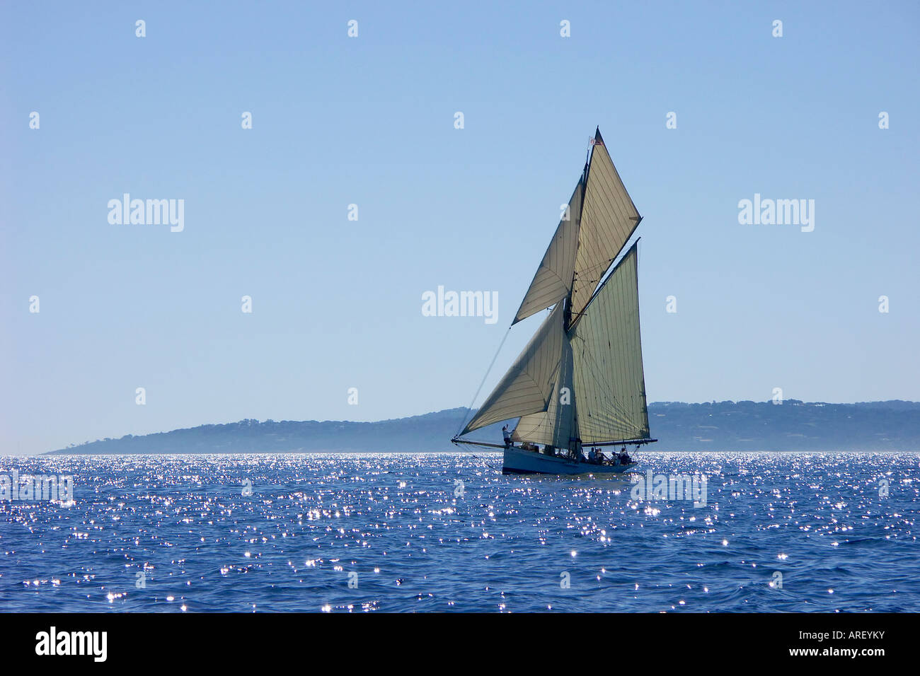 Gaff cutter traditional sailing boat hi-res stock photography and ...