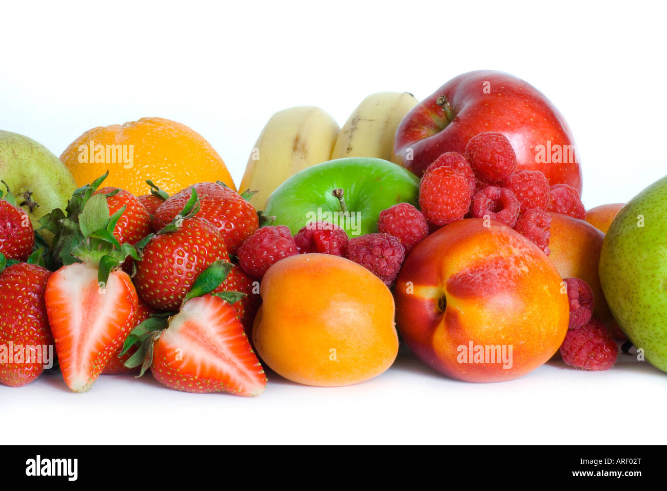 Fresh healthy fruits natural Cut Out Stock Images & Pictures - Alamy