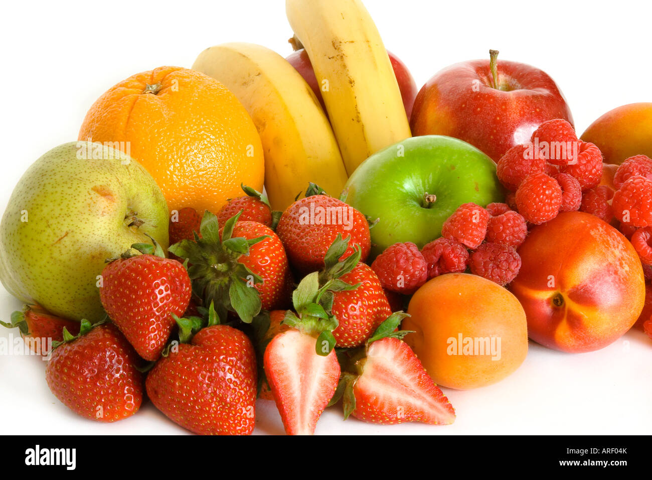 Strawberries fruits isolated Cut Out Stock Images & Pictures - Alamy
