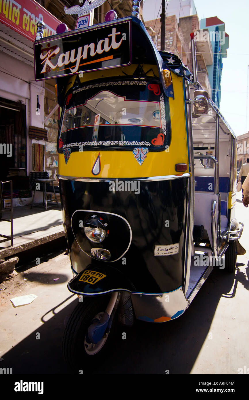 Sparkling indian autorickshaw - Jodhpur, Rajasthan, India Stock Photo ...