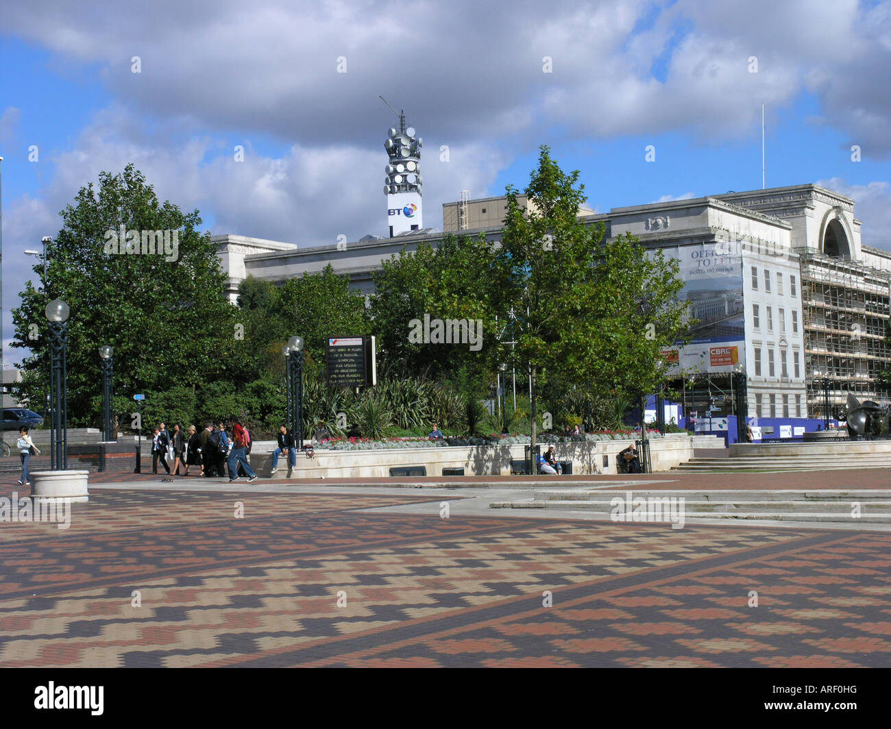 centenary square birmingham city centre shopping midland england uk ...