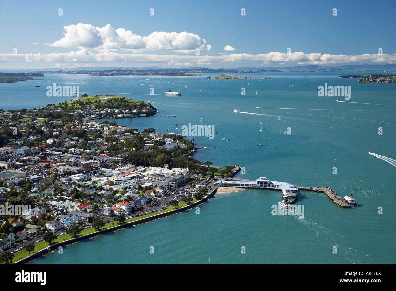Auckland ferry terminal pier hi-res stock photography and images - Alamy
