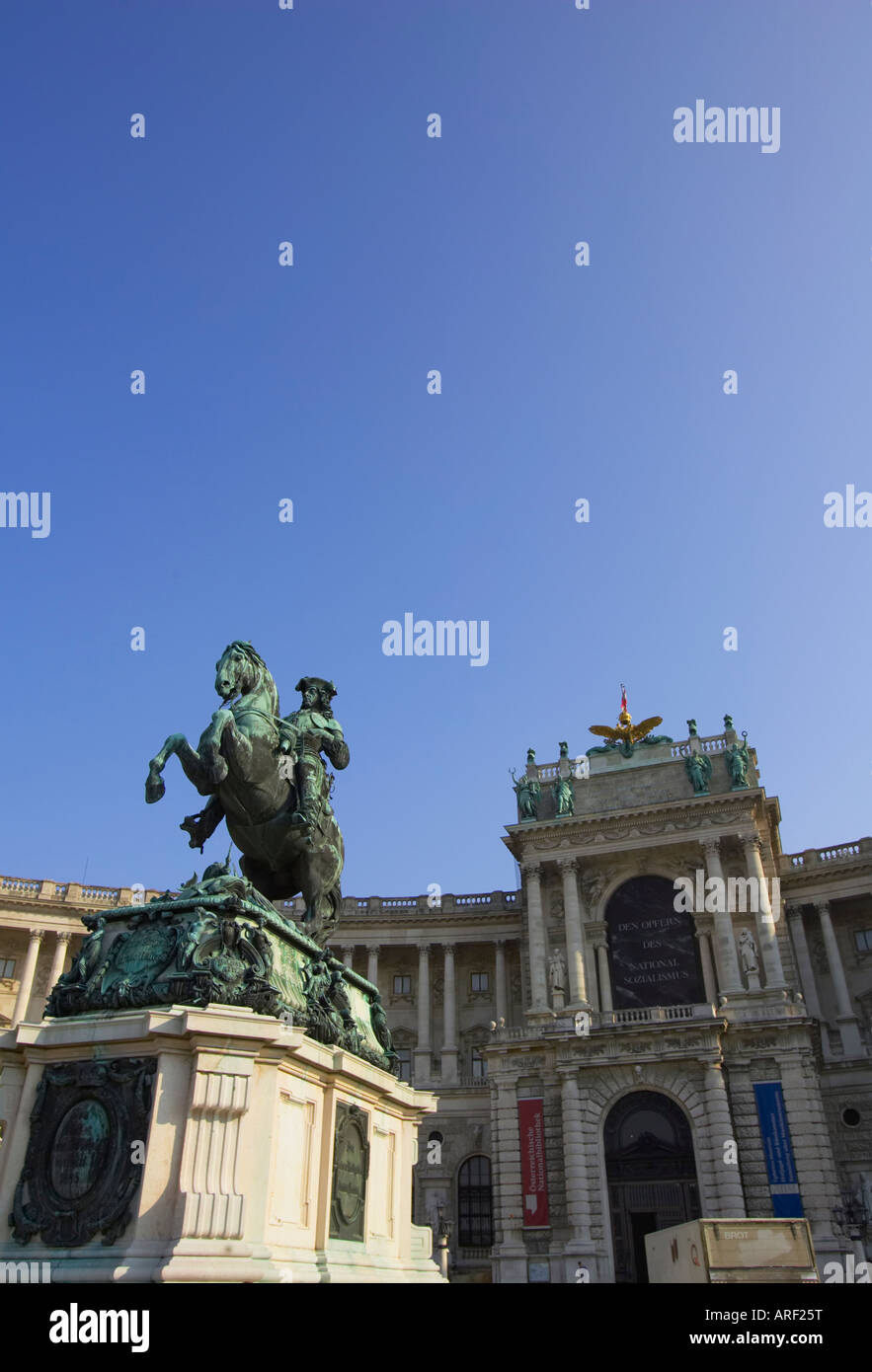 Prince Eugene Statue in Front of National Library at the Hofburg ...